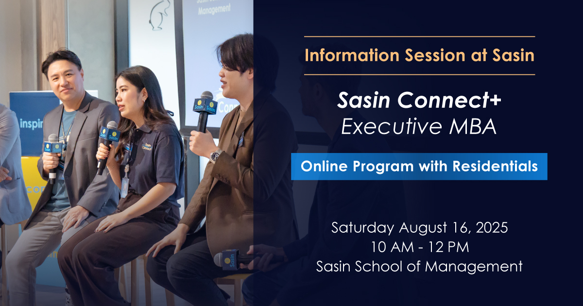 Information Session - Sasin Connect+ Executive MBA | Sasin School of ...