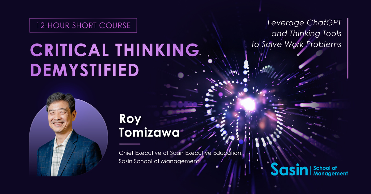 Sasin Demystified Series: Critical Thinking Demystified Sasin Demystified Series: Critical Thinking Demystified